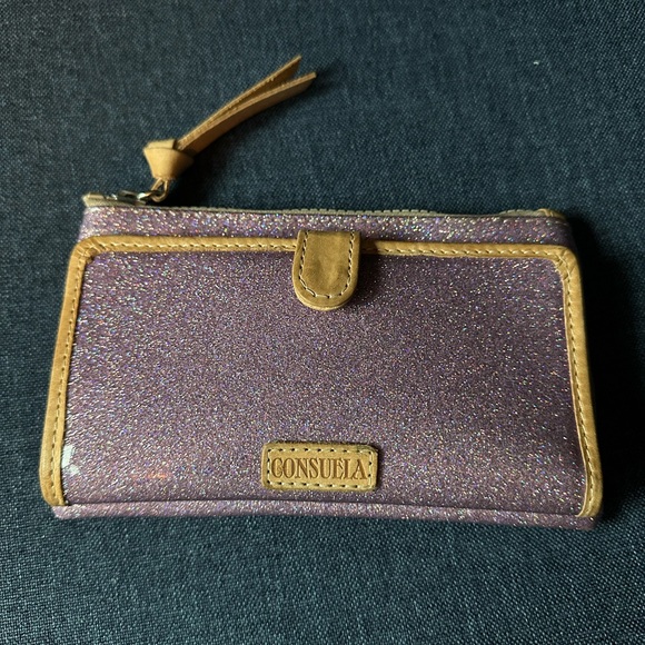 Consuela | Bags | Consuela Purple Glitter Wallet | Poshmark